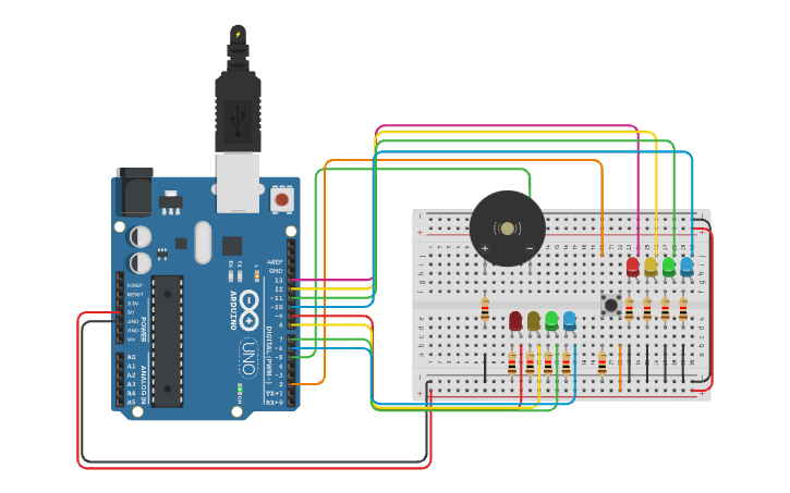 Circuit design Lab 7 - Level 3 - Tinkercad
