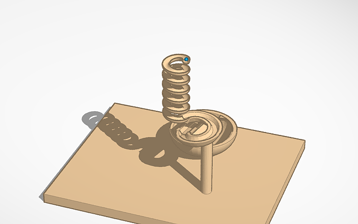 3D design marble run - Tinkercad