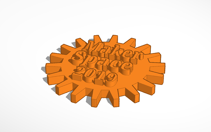 3d Design Maker Space Coin Tinkercad