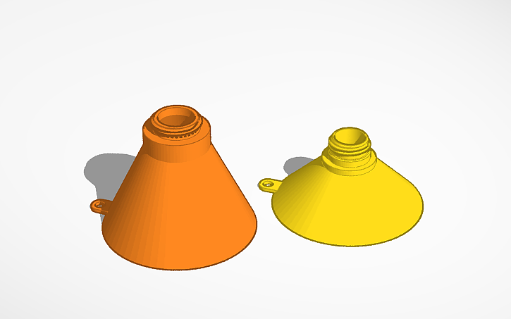 3D design Oil Funnels - Tinkercad