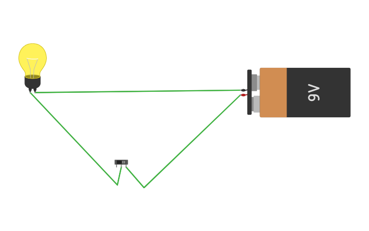Circuit design circuito de encendido de una bombilla - Tinkercad