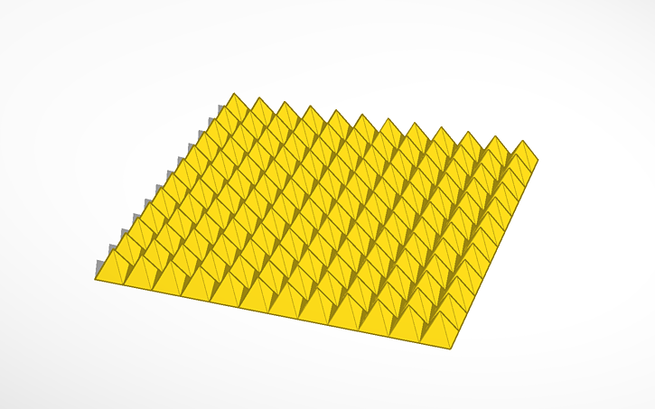 3D design Cool Pattern (Triangle) - Tinkercad