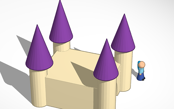 3D design castle | Tinkercad
