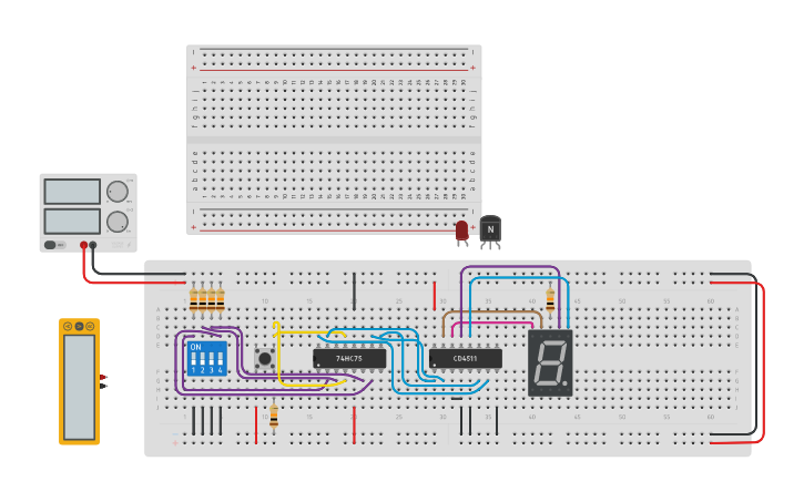Circuit design DESAFIO 4/ENE | Tinkercad