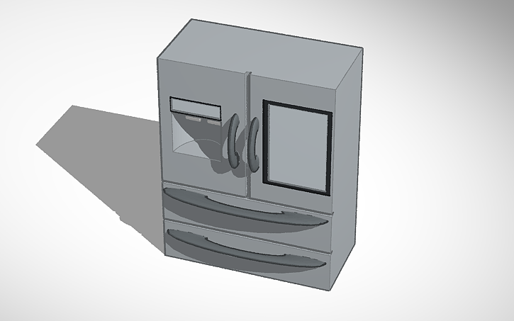 3D design Smart Fridge - Tinkercad