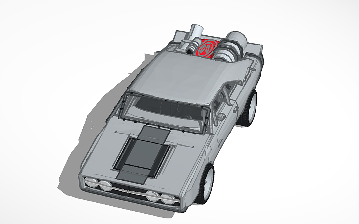3D design FNF8 Dom's ''Ice Charger'' - Tinkercad