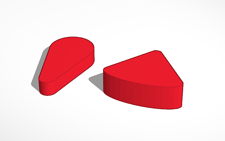 3D design Pie Shaped Pieces - Tinkercad