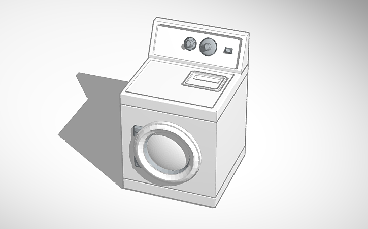 3D design Front Loading Dryer - Tinkercad 3D design Front Loading Dryer - Tinkercad