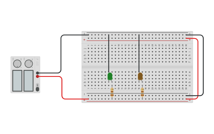 Circuit design Simple Parallel | Tinkercad