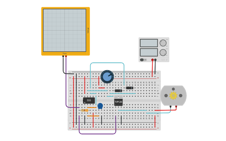 Circuit design Problema 1. Examen 1. - Tinkercad