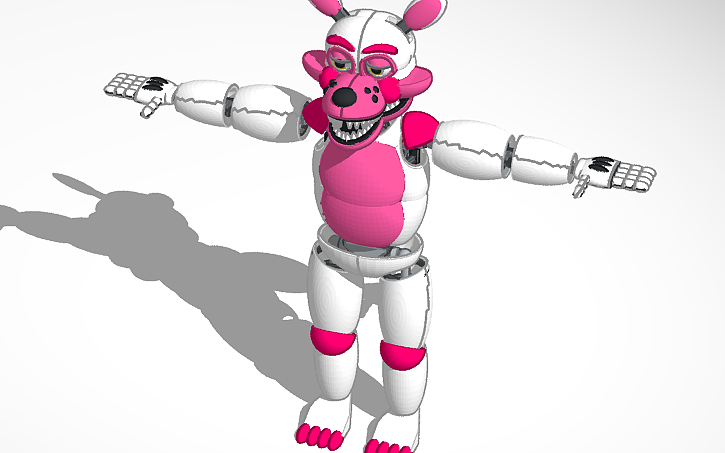 3D design the rare collection: part 2 "the funtime foxy" event | Tinkercad