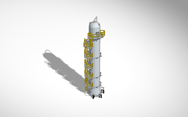 3D design RB Fractionating Tower - Tinkercad