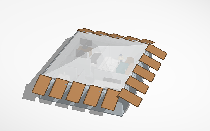 3D design house interior - Tinkercad