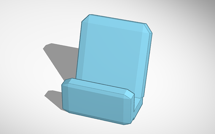 3D design Base template phone holder - Tinkercad
