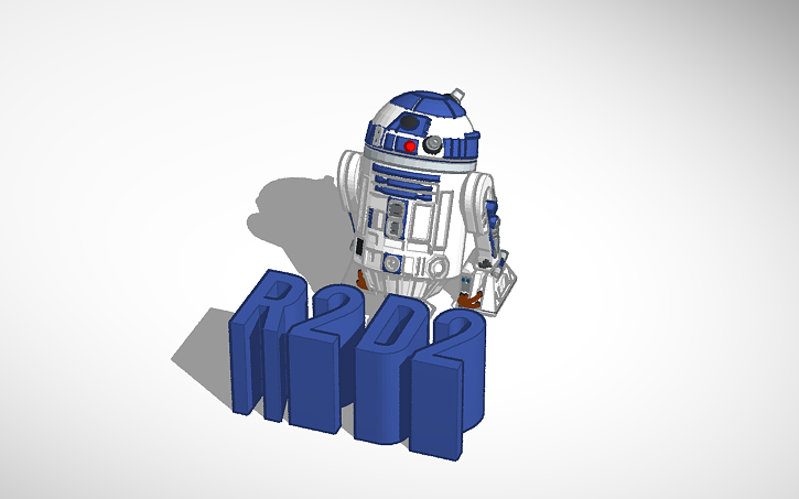 3D design R2 D2 - Tinkercad