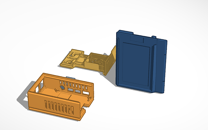 3D design Raspberry PI 4 Hutschienengehäuse | Tinkercad