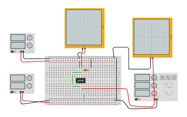 Circuit design Voltage Follower | Tinkercad