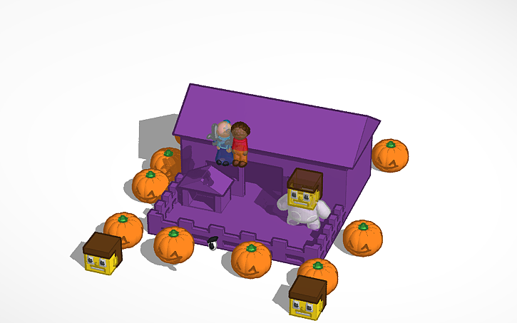 3D design haunted house | Tinkercad