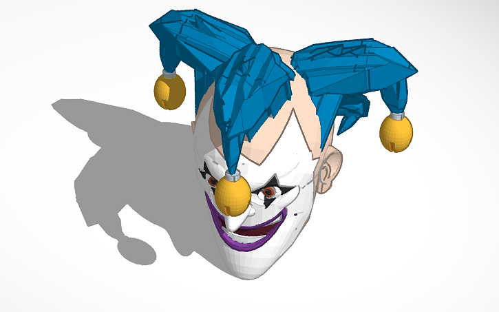 3D design Jester Junkrat Head - Tinkercad