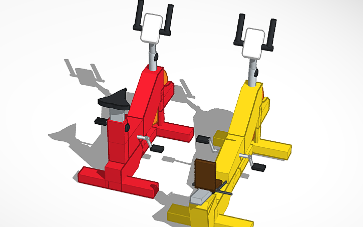3D design cycle ergometer - Tinkercad