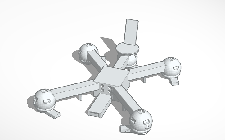 3D design UFO MoonBase - Tinkercad