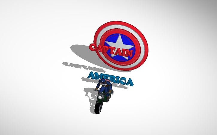 3D design Copy of Captain America #Marvel #Avengers 2/8/17 | Tinkercad