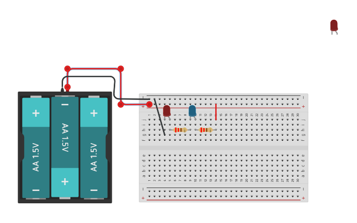 Circuit design circuito en serie | Tinkercad