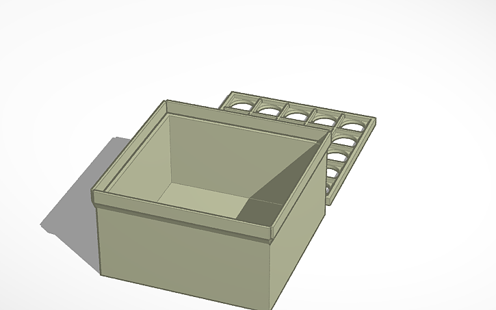 3D design Shotshell Box, 2-3/4 (5x5) Type 1 - Tinkercad