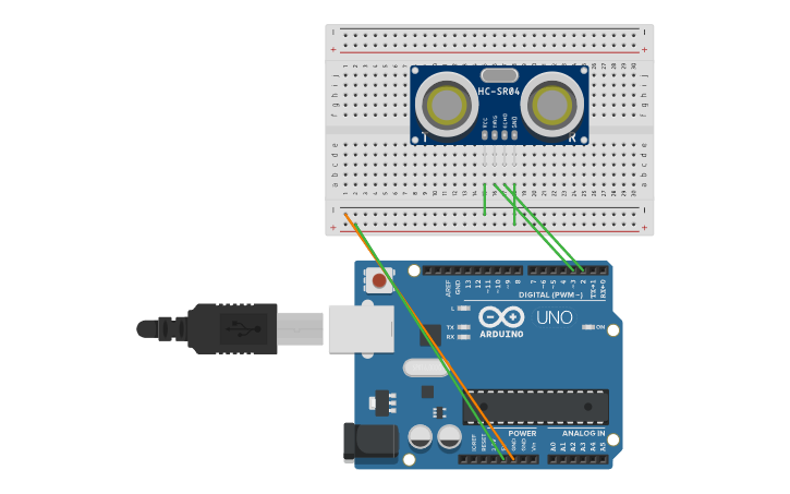 Circuit design PRACTICA 5 - Tinkercad Circuit design PRACTICA 5 - Tinkercad