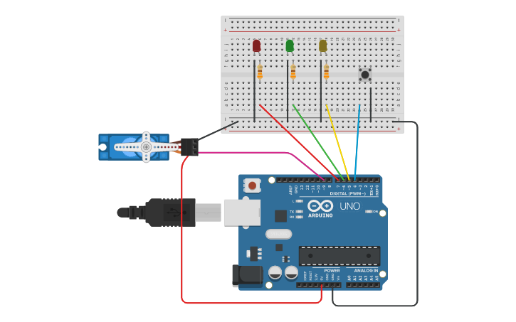 Circuit design Strings methods for communication - Tinkercad