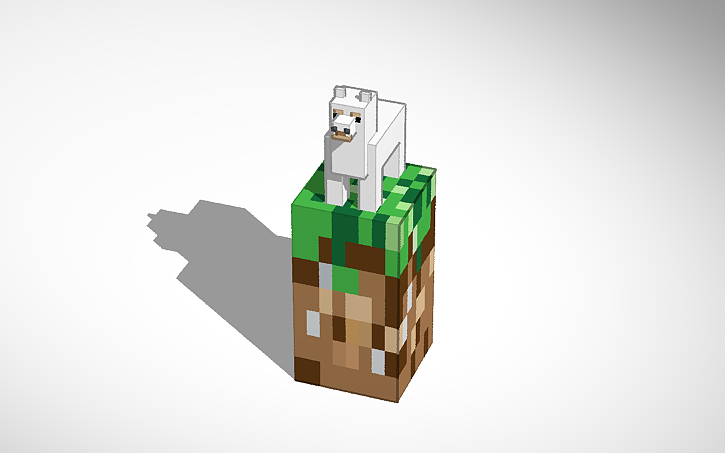3D design Minecraft llama figuring! - Tinkercad