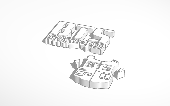 3D design bts logo - Tinkercad