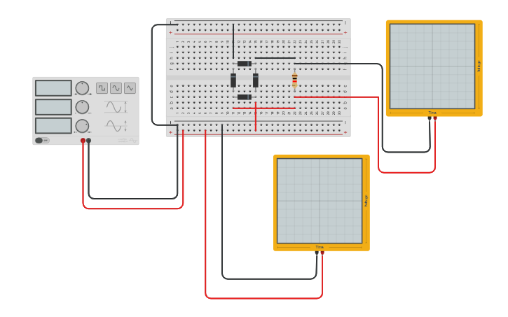 Circuit Design Full Wave Rectifier Tinkercad