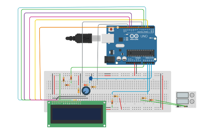 Circuit design multimeter project - Tinkercad