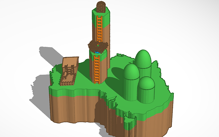 3D design Mundo Mario - Tinkercad
