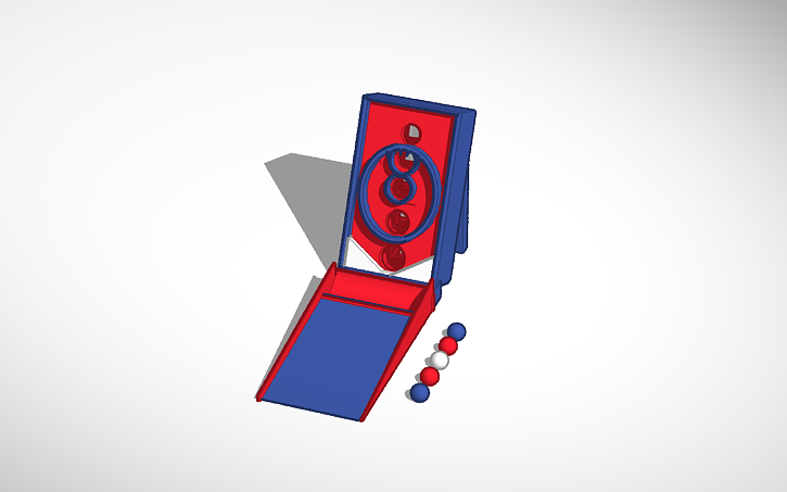 3D design 'Merican Skeeball - Tinkercad