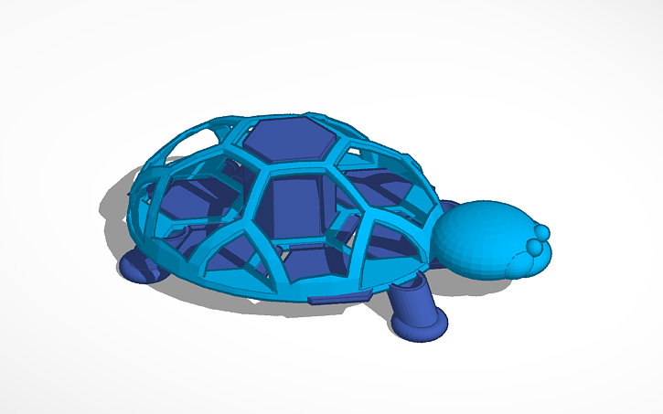 3D design turtle - Tinkercad