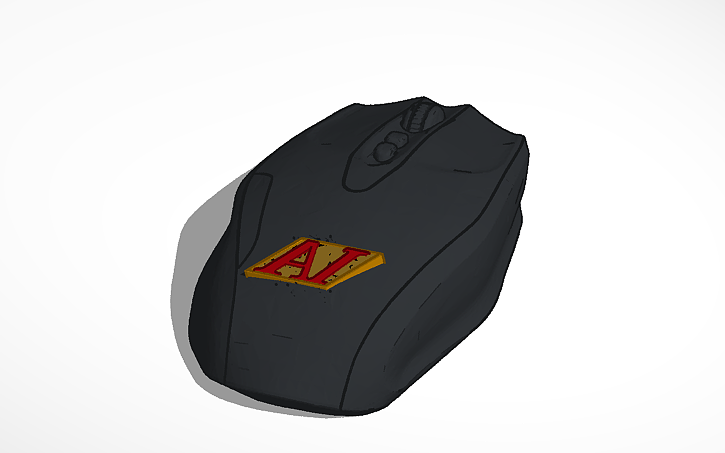 3D design A.I. (Amanuke Industries) gaming mouse - Tinkercad