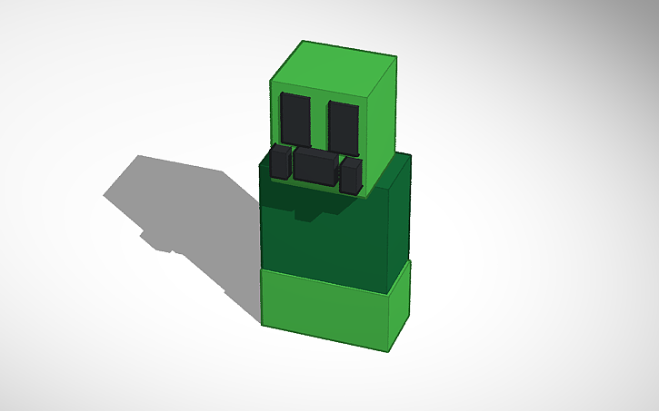 3D design Mundo Minecraft (Crepper) | Tinkercad