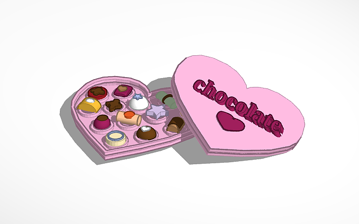 3D design valentines day chocolate! - Tinkercad