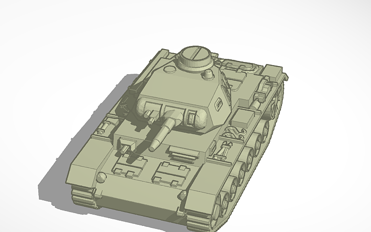 3D design Tank - Tinkercad