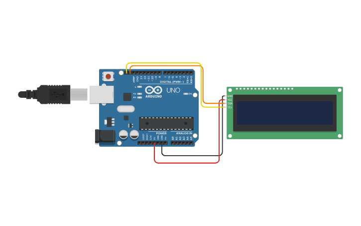 Circuit design How to take address of I2C Module Display to Arduino ...