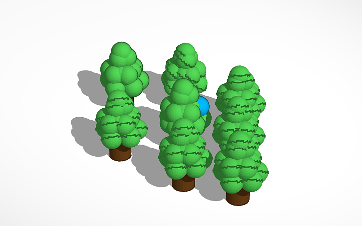 3D design Forest - Tinkercad