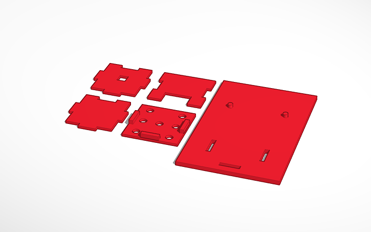 3D design Microcontroller Dice Roller Housing - Tinkercad
