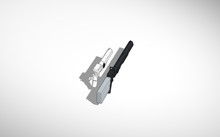 3D design Revolver and Shot Gun - Tinkercad