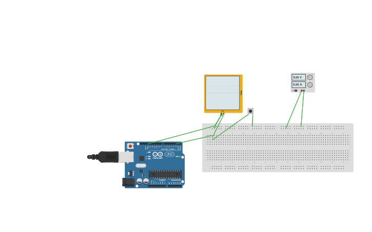 Circuit design Interrupt - Tinkercad