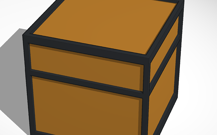 3D design minecraft chest - Tinkercad