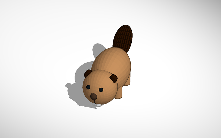 3D design yeet beaver - Tinkercad