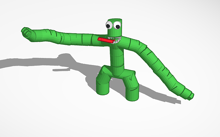 3D design Rainbow friends green fixed - Tinkercad