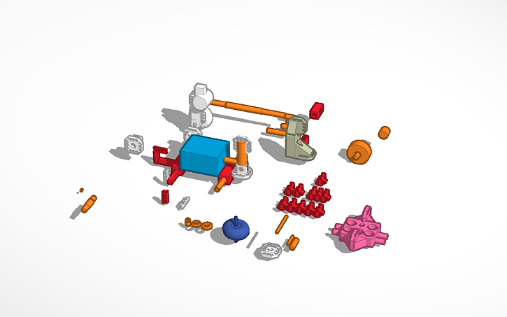 3D design Copy of LEGO Wheeled Robot Base | Tinkercad